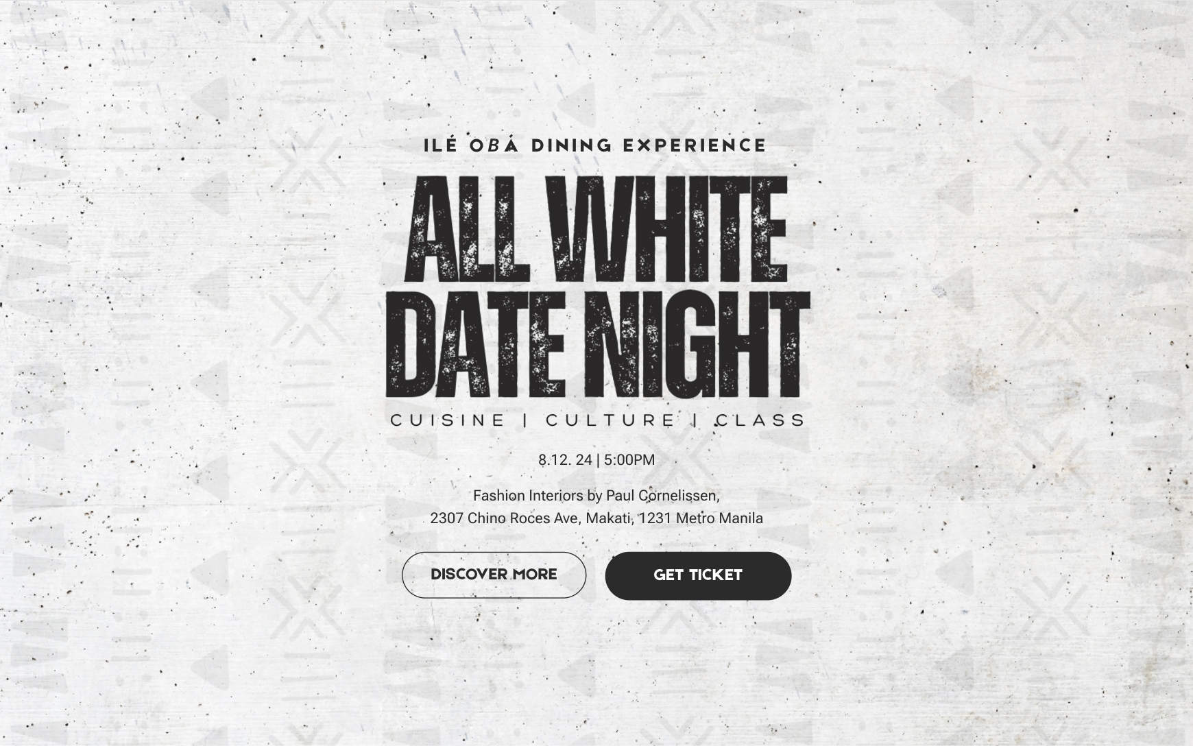 ILÉ O𝘽Á Dining Experience presents All White Date Night - El Brand - Events